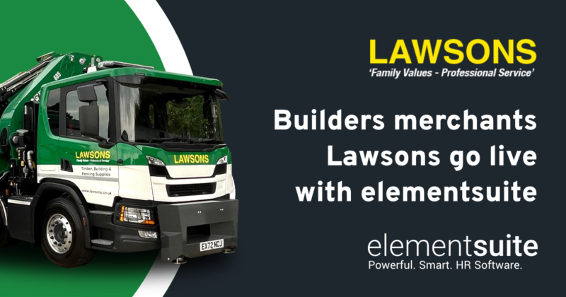 Builder merchants Lawsons go live with elementsuite | Client Stories